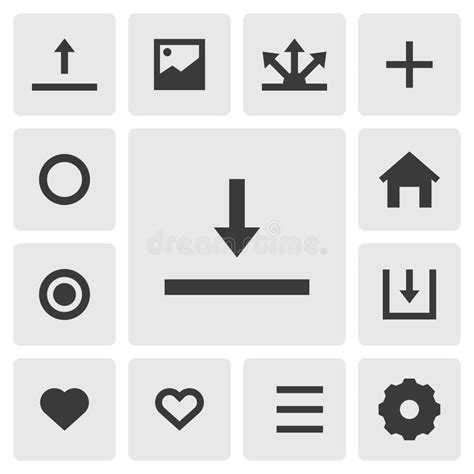 Download Icon Vector Design Simple Set Of Smartphone App Icons Silhouette Solid Black Icon