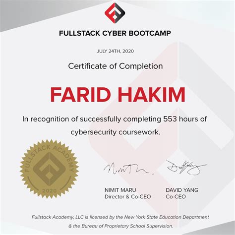 farid hakim on linkedin opentowork cybersecurity fullstackacademy