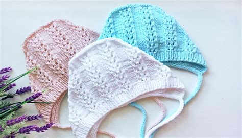 Как связать ажурный чепчик для малыша спицами
