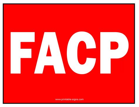 Facp Fire Alarm Control Panel Printable Sign Printable Signs
