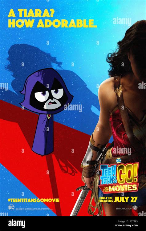 Teen Titans Go To The Movies Us Character Poster From Left Raven