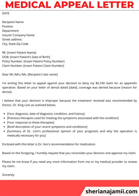 Medical Appeal Letter 2025 Guide Free Sample Sheria Na Jamii