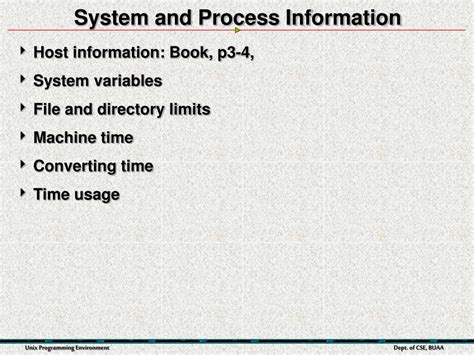 Ppt Unix System Interface Programming Part 63 Process And Signal Powerpoint Presentation
