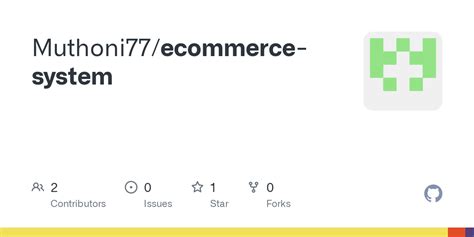 GitHub Muthoni Ecommerce System