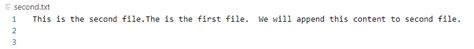 Program To Append The Content Of One File To Another File Using Python Go Coding