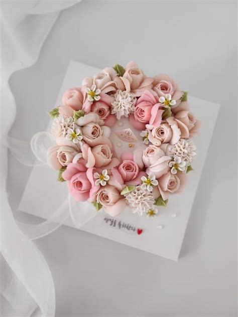 춘천떡케이크 리스형장미케이크 네이버 블로그