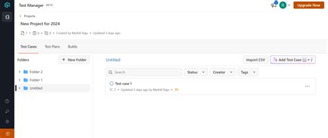 Manual Test Case Creation Lambdatest