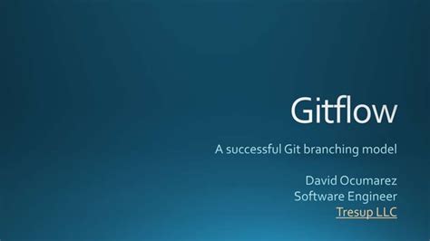 gitflow a successful git branching model ppt