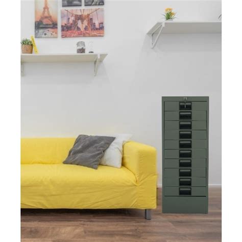 ตู้เหล็กเก็บเอกสาร Atmos 10 ลิ้นชัก สีเทา