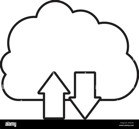 Cloud Computing Icon Storage Technology Virtual And Network Theme Isolated Design Vector