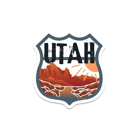 Utah Tourist Vinyl Souvenir Travel Car Decal Decal Barn