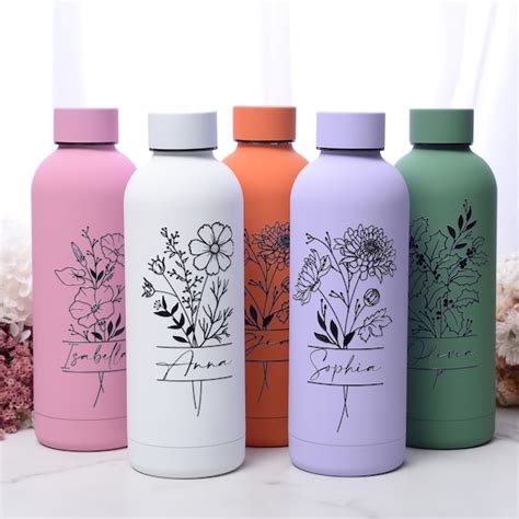 Girls Insulated Water Bottle Etsy