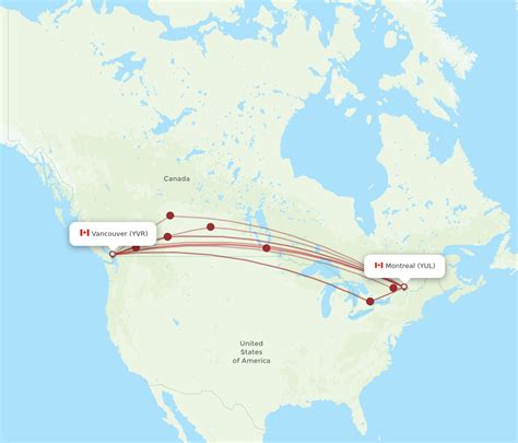 Flights From Vancouver To Montreal Yvr To Yul Airlines And Best Routes Flight Routes