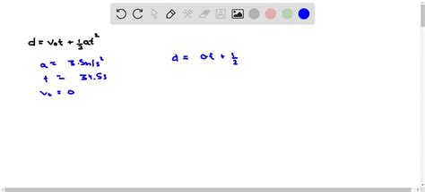 Solved The Distance Traveled By An Object Given Its Initial Velocity