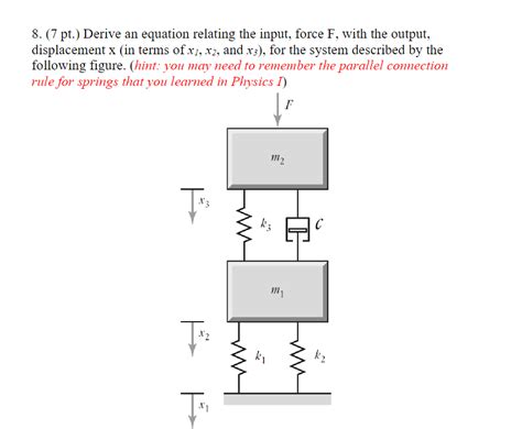 Solved Pt Derive An Equation Relating The Input Chegg