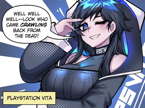 Playstation Vita Original Drawn By Merryweather And Osiimi Danbooru