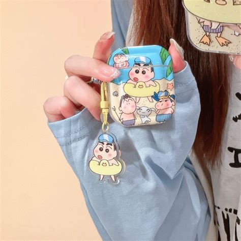 귀염 짱구 여름휴가 바캉스 튜브 키링 에어팟케이스 커플케이스 우정케이스 생일선물 에어팟1세대 2세대 3세대 프로 프로2 에이블리