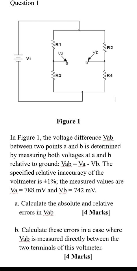 Solved Question 1 Figure 1 In Figure 1 The Voltage Chegg Com