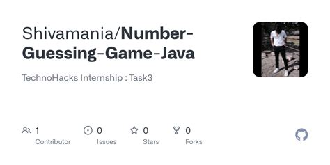 Github Shivamanianumber Guessing Game Java Technohacks Internship