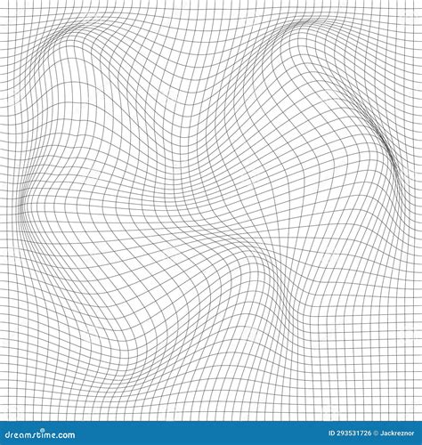 Distorted Wave Monochrome Texture Cartoon Vector 200011697