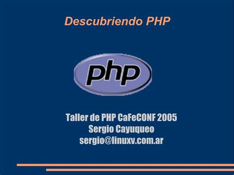 pdf de programación descubriendo php