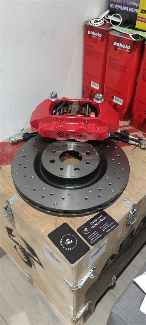 Abarth Kit Brembo Original Brake Caliper 305mm Completo Perforados O F