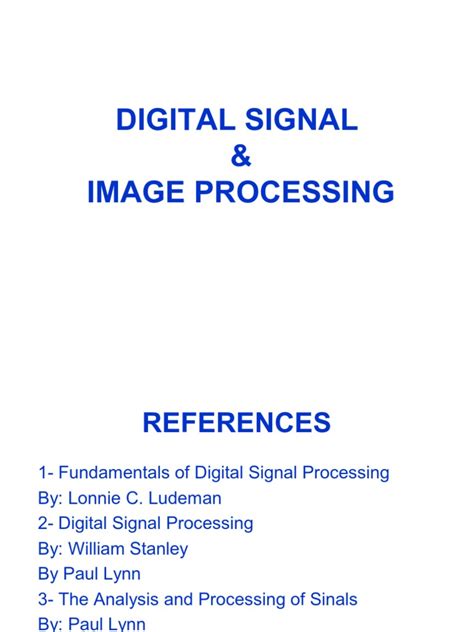 dsp pdf digital signal processing signal processing