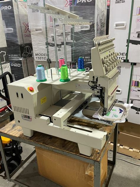 12 Needle Commercial Embroidery Machine Inbro Ib C 1201 Ebay