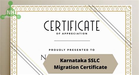 Karnataka Sslc Migration Certificate 2025 Download Apply Procedure And Guideline
