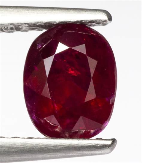 No Reserve Deep Red Ruby 1 04 Ct Catawiki
