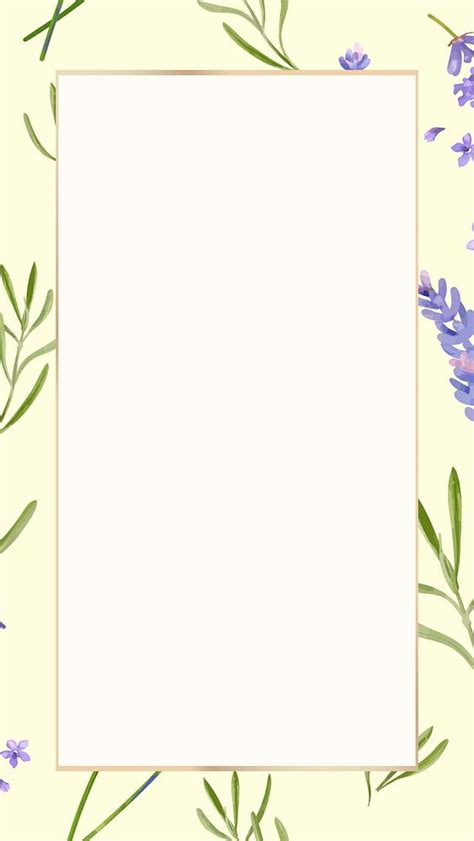 Lavender Rectangle Frame Mobile Wallpaper Free Photo Rawpixel