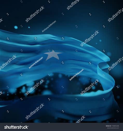 Somalia Colors Background Somalian National Flag Stock Illustration
