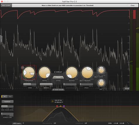 FabFilter Pro C 2 Help MIDI Learn