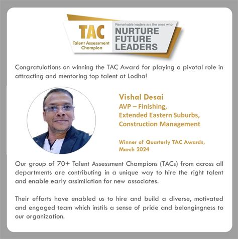 Vishal Desai On Linkedin Talentassessmentchampion Lodha Buildingabetterlife 36 Comments