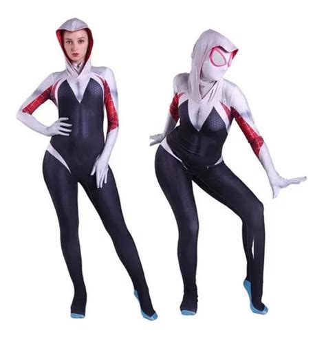 Traje De Disfraz De Gwen Stacy De Spider Man Para Ni As Cuotas Sin