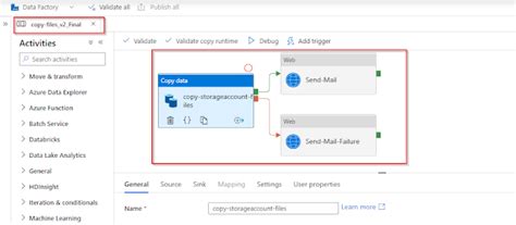 Azure Data Factory Send Email With The Activity Status And Logs Stored In Storage Account