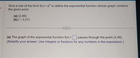 solved give a rule of the form f x ax to define the