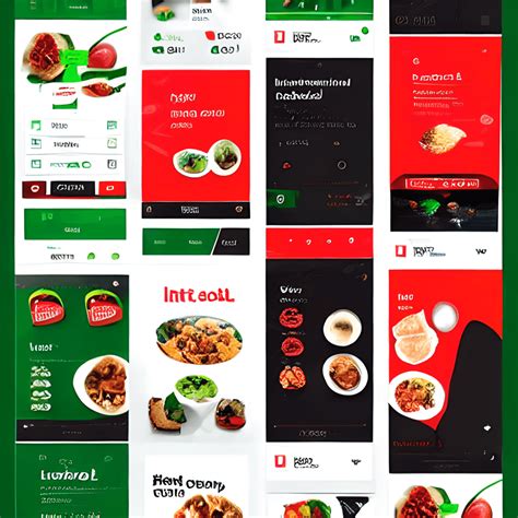 Red Green White And Black Ux And Ui Design · Creative Fabrica