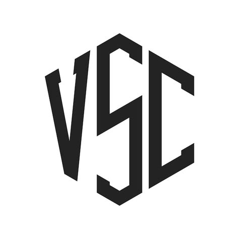 Premium Vector Vsc Logo Design Initial Letter Vsc Monogram Logo Using