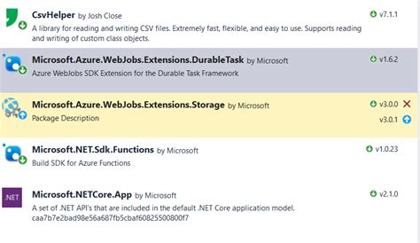 Durable Task Azure Function Giving A Microsoftwindowsazurestorage
