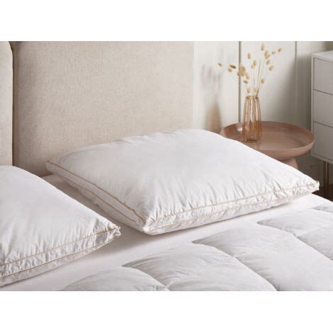 Almohada De Plumas Y Plumón De Pato De Perfil Bajo Para Cama Triple