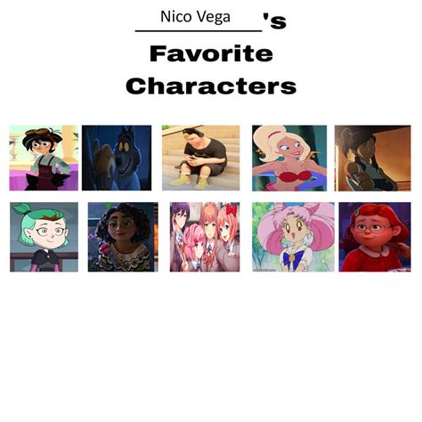 My Favorite Characters By Nicolefrancesca On Deviantart