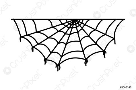Spider Web Symbols Realistic Spiderweb Halloween Clip Art Stock Vector 5065143 Crushpixel