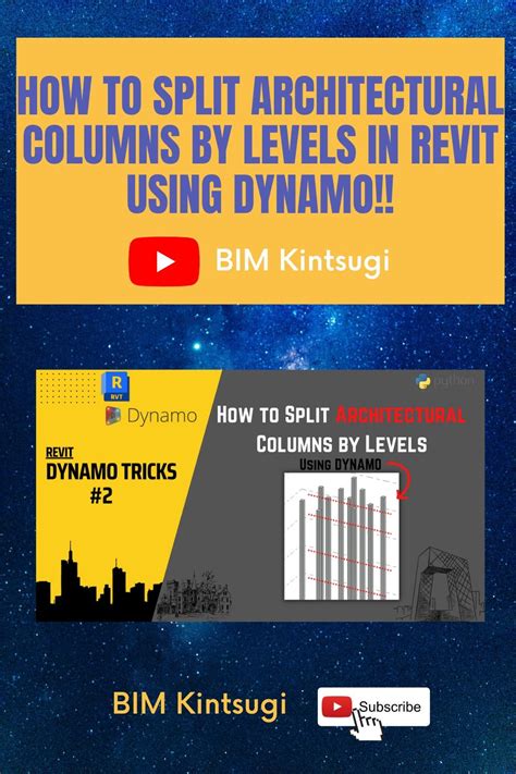 How To Split Architectural Columns In Revit By Levels Using Dynamo