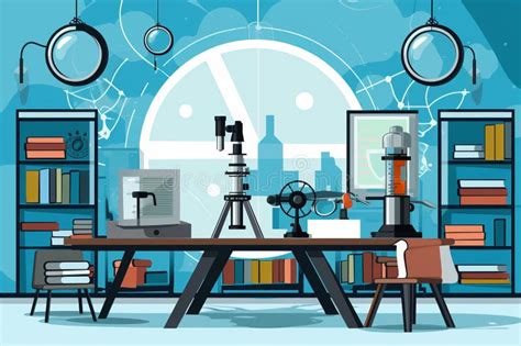 Laboratory Setting Depicts Scientists Conducting Various Scientific