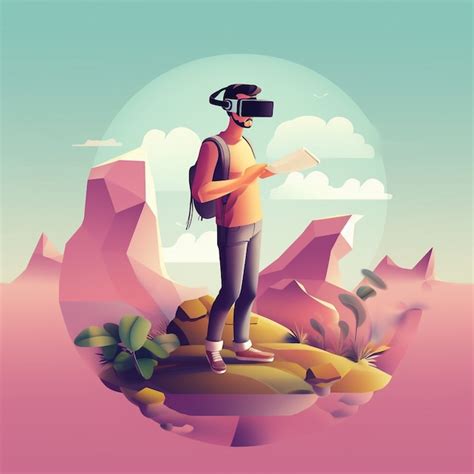 Premium Photo 3d Rendering Of Man With Vr Glasses