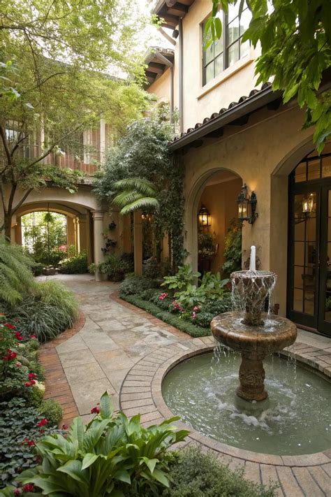 17 Inspiring Front Entrance Courtyard Ideas Garden Eco