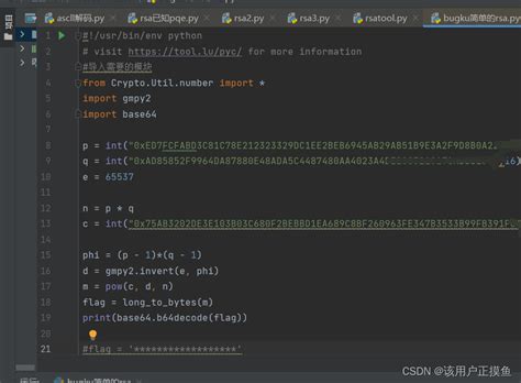 Bugku简单的rsabugku 简单的rsa Csdn博客