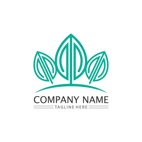 Tree Leaf Vector And Green Logo Design Friendly Concept 24366382 Vector Art At Vecteezy