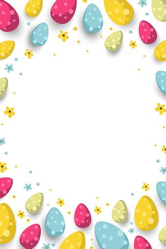 부활절 달걀 부활절 배너 포스터 전단지 인사말 카드 초대를위한 템플릿 디자인 여기에 텍스트를 배치합니다 텍스트에 대한 배경입니다 벡터 일러스트 Eps10 배경 주제에 대한